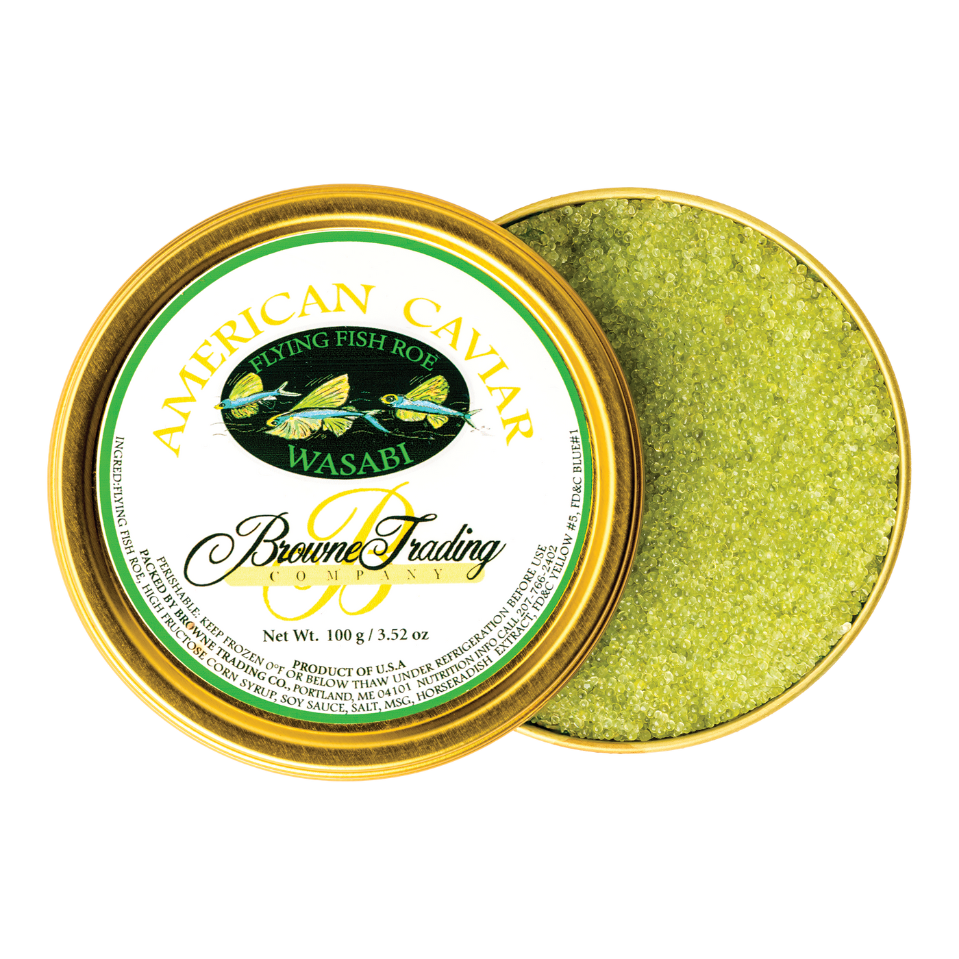 Wasabi Tobikko Roe - Flying Fish Roe - Buy Online - Ship Overnight